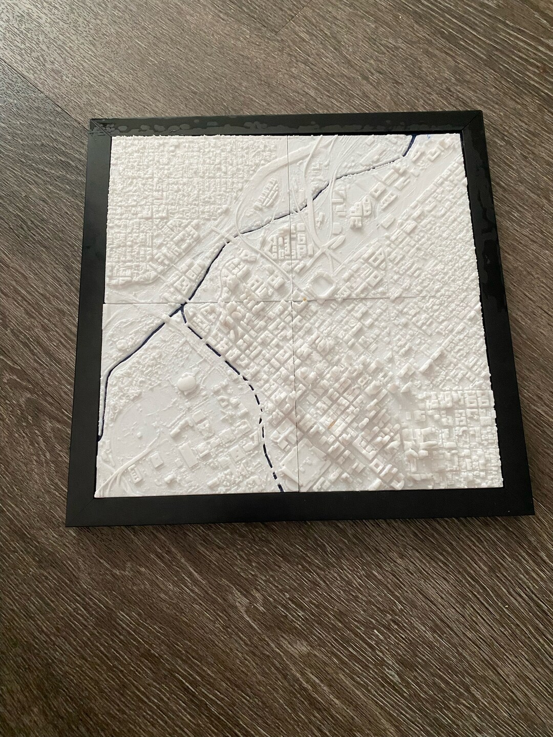 Denver 3D Printed Map Includes Topography and Buildings From LIDAR - Etsy