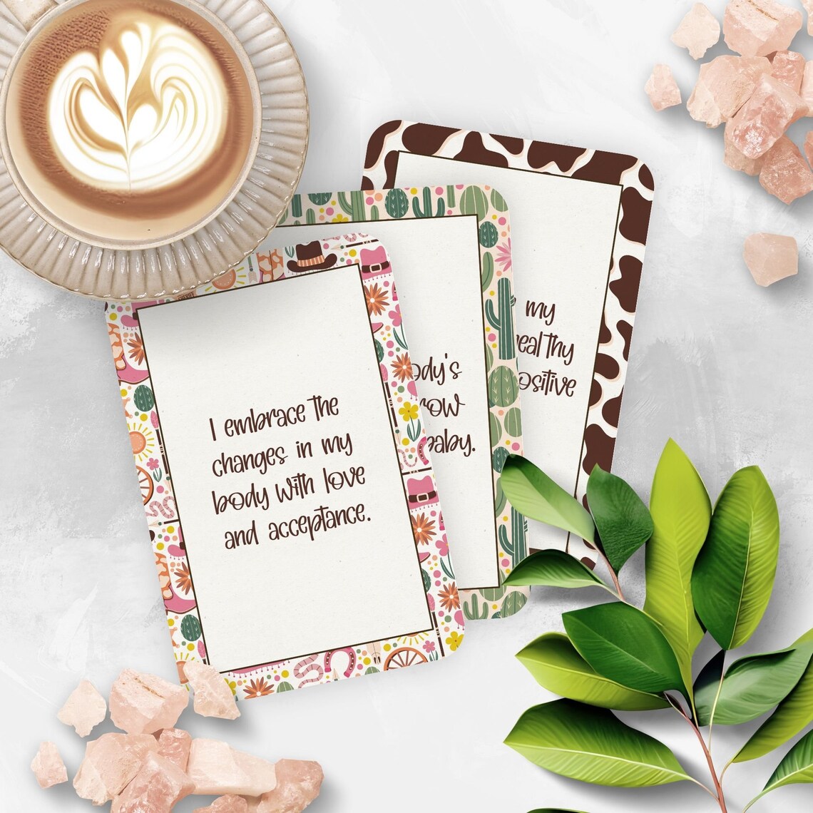 Affirmation Cards for Pregnant Women, Western Cowboy Baby Shower Gift ...