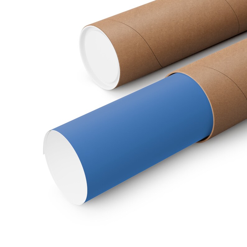 Minimal Sci Fi Poster Purple & Blue 2 |wall Poster| Retro |12x12" Matte ...