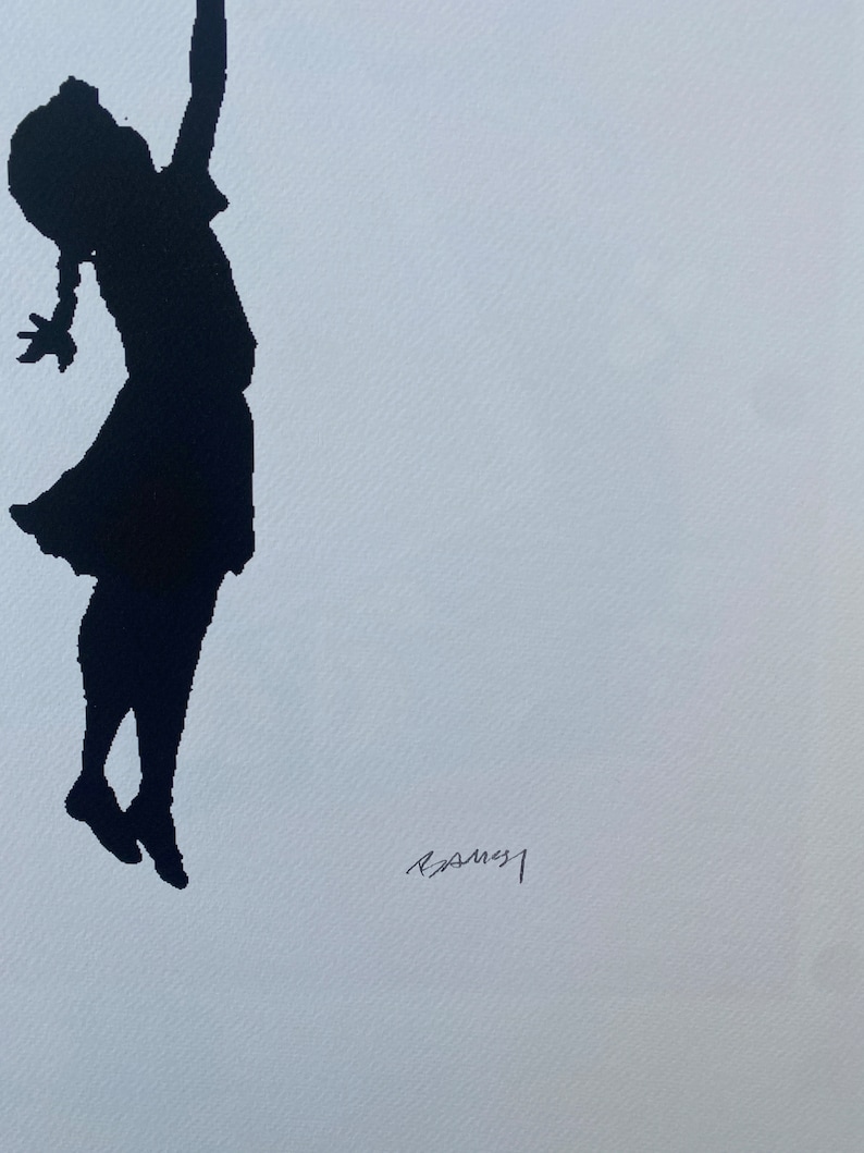 Banksy " Balloon Girl " Lithograph, Certificate, Signed, Top! Wall Art ...