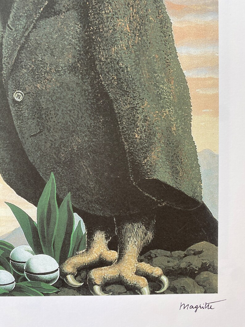 Rene Magritte "the Present" Lithograph: Signed Pop Art Print - Etsy