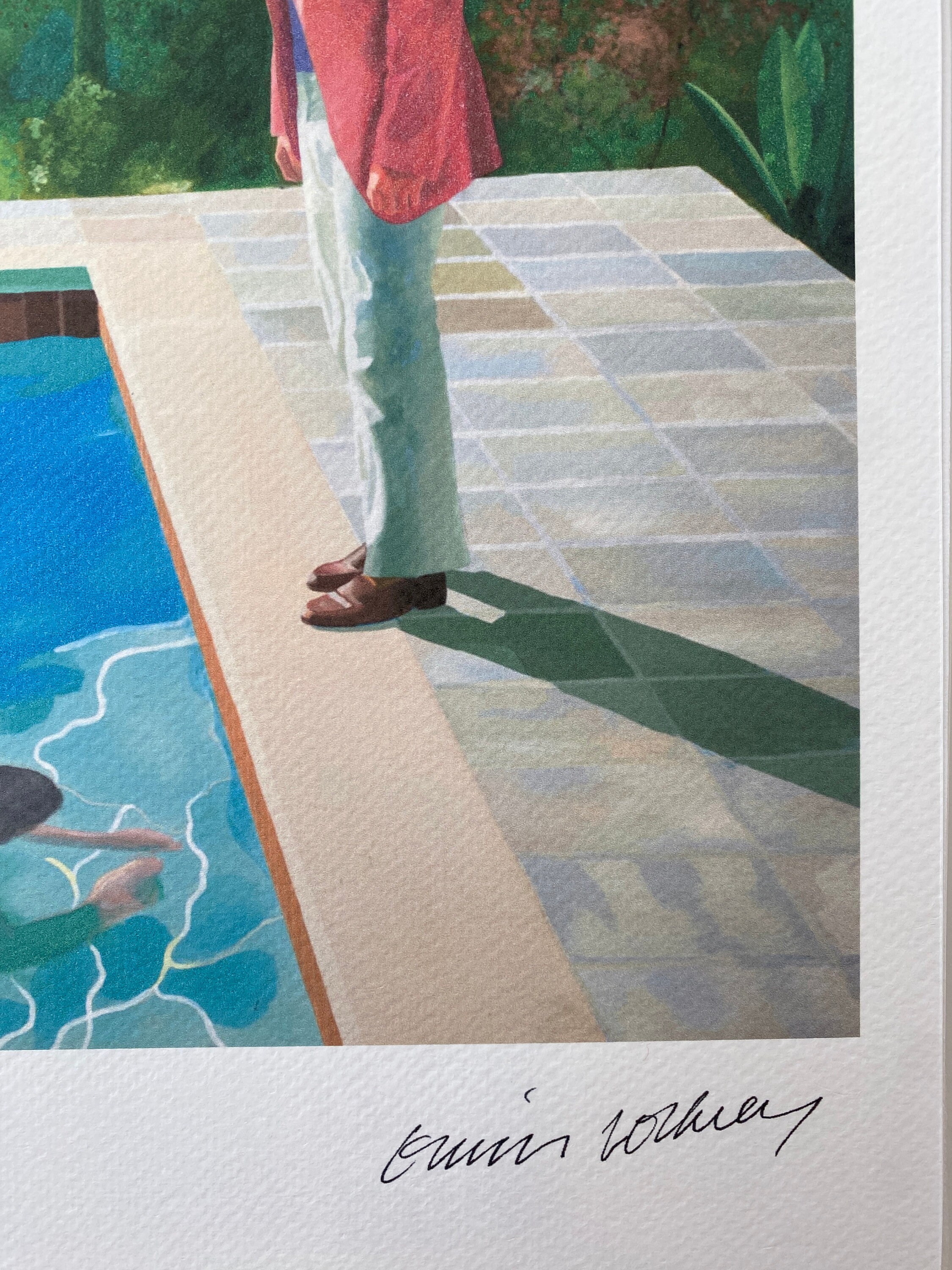 David Hockney "pool With Two Figures " Lithograph, Certificate, Signed ...