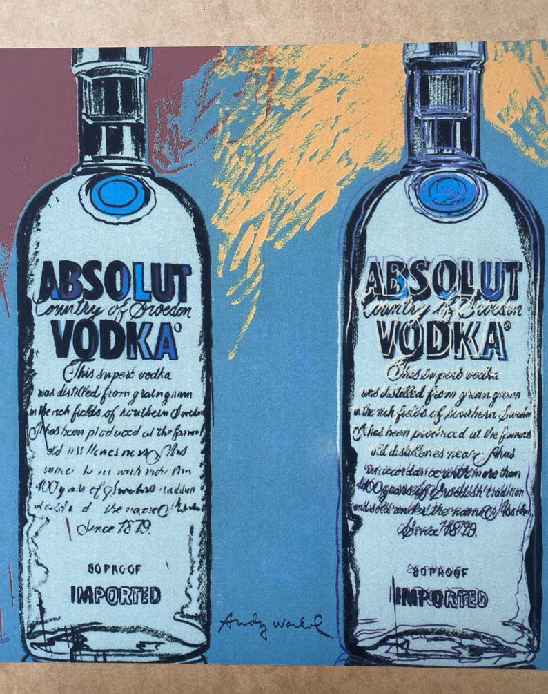 Andy Warhol CMOA "absolut Vodka " Lithograph, Certificate, Signed, Top ...