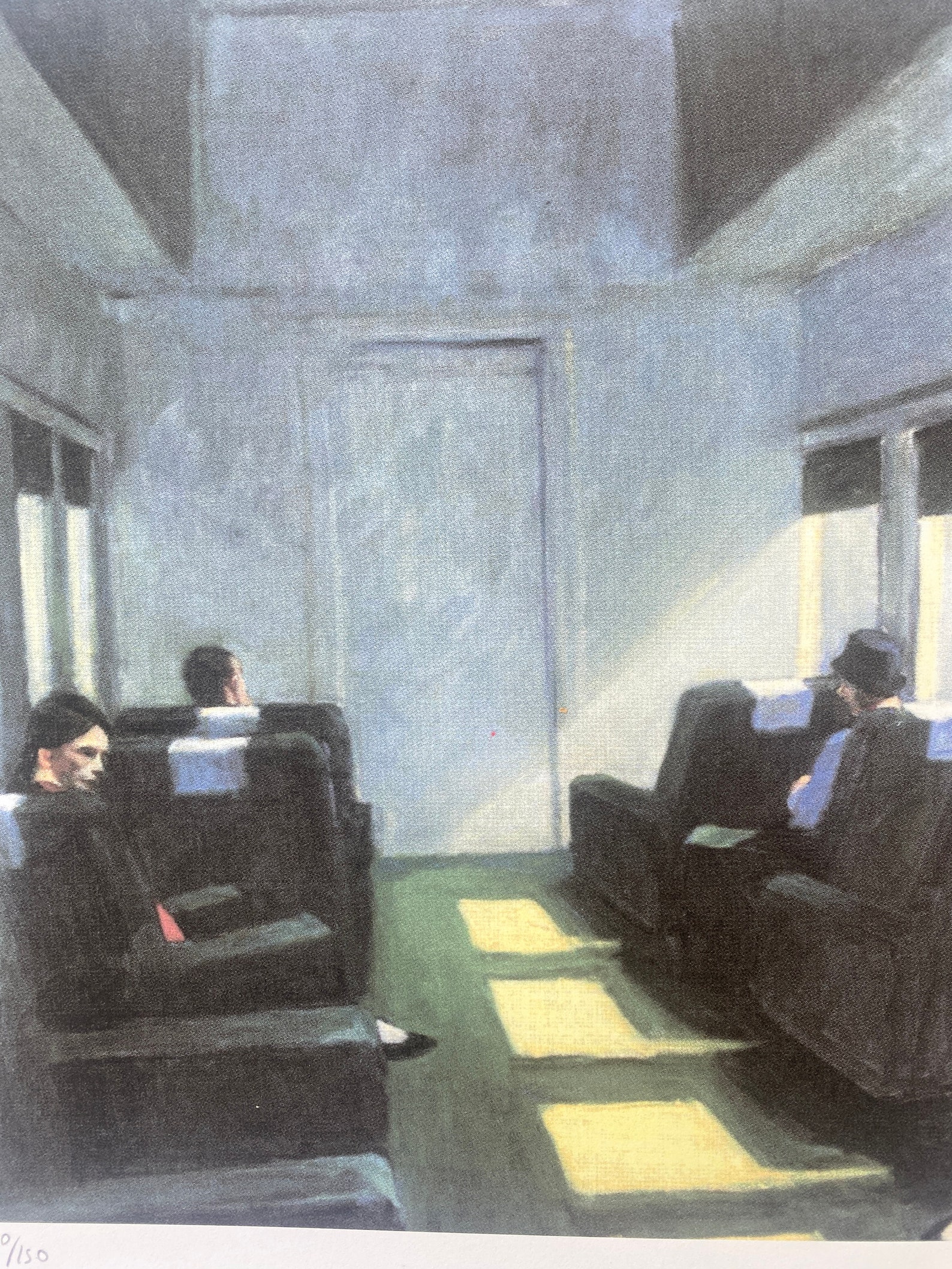Edward Hopper chair Car,1965 Lithograph, Certificate, Signed, Top Wall ...