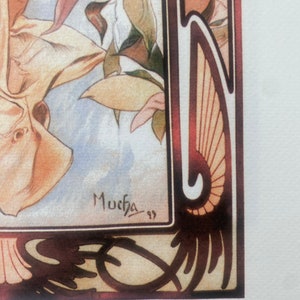 Alfons Mucha "brightness of Day,1899 " Lithograph, Certificate, Signed ...
