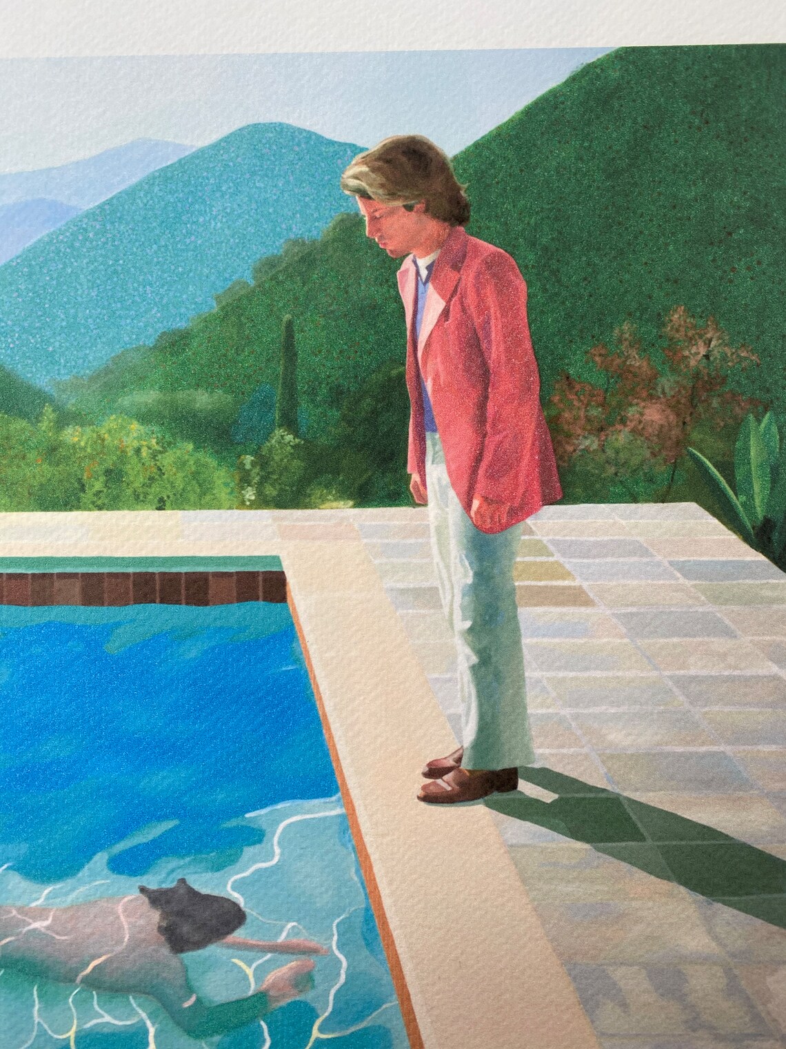 David Hockney "pool With Two Figures " Lithograph, Certificate, Signed ...