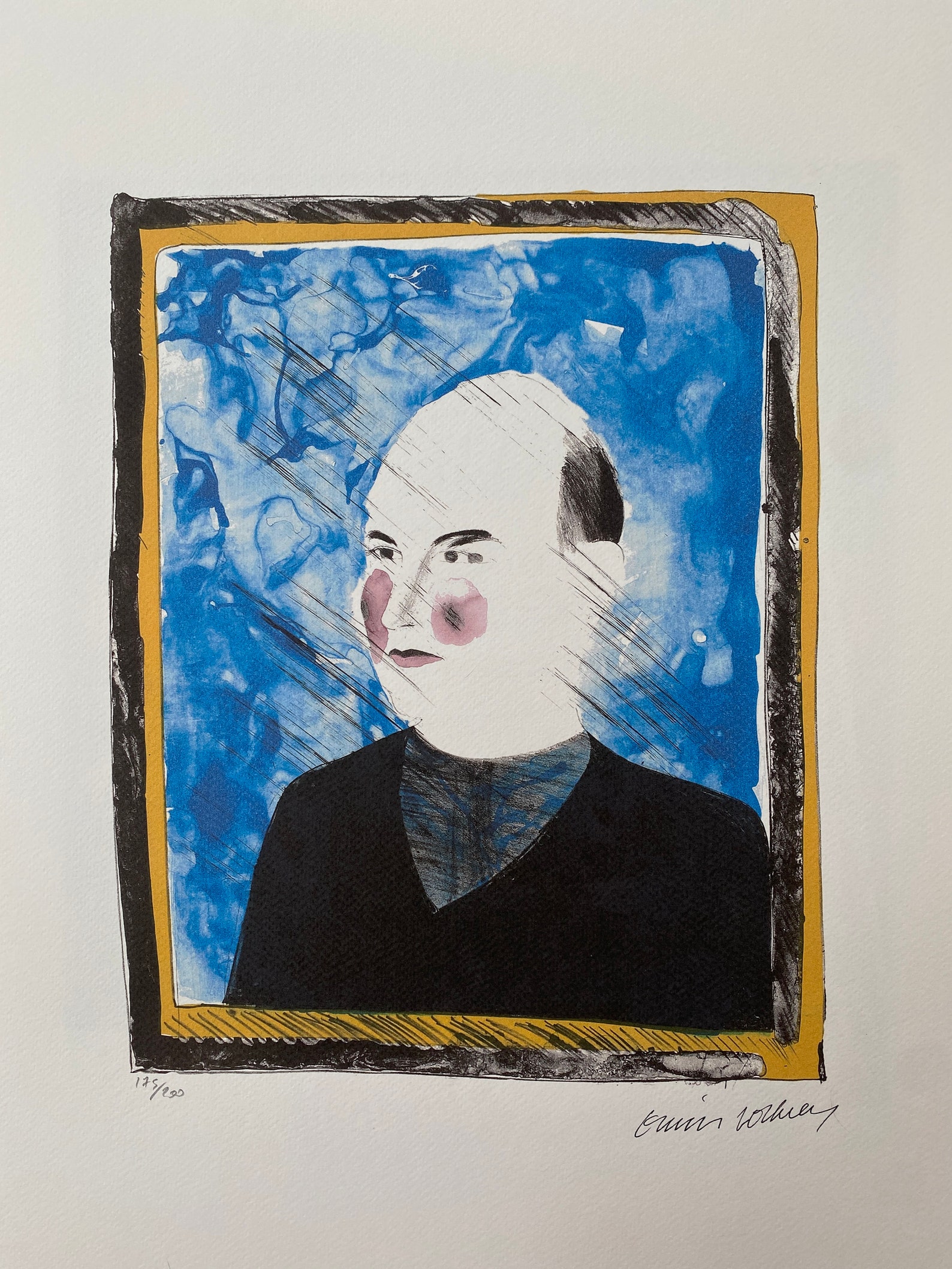 David Hockney "rolf Nelson " Lithograph, Certificate, Signed, Top! Wall ...