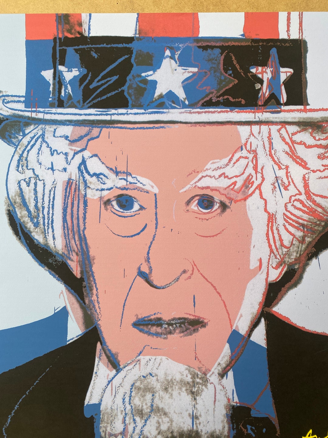 Andy Warhol "uncle Sam" Lithograph, 1981 - Signed Pop Art Print - Etsy