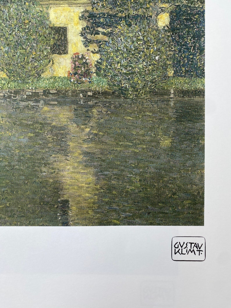 Gustav Klimt Lithograph: Schloss Kammer on the Attersee III, Signed ...