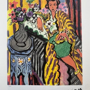 Henri Matisse Lithograph: Odalisque With Yellow Robe, Signed ...