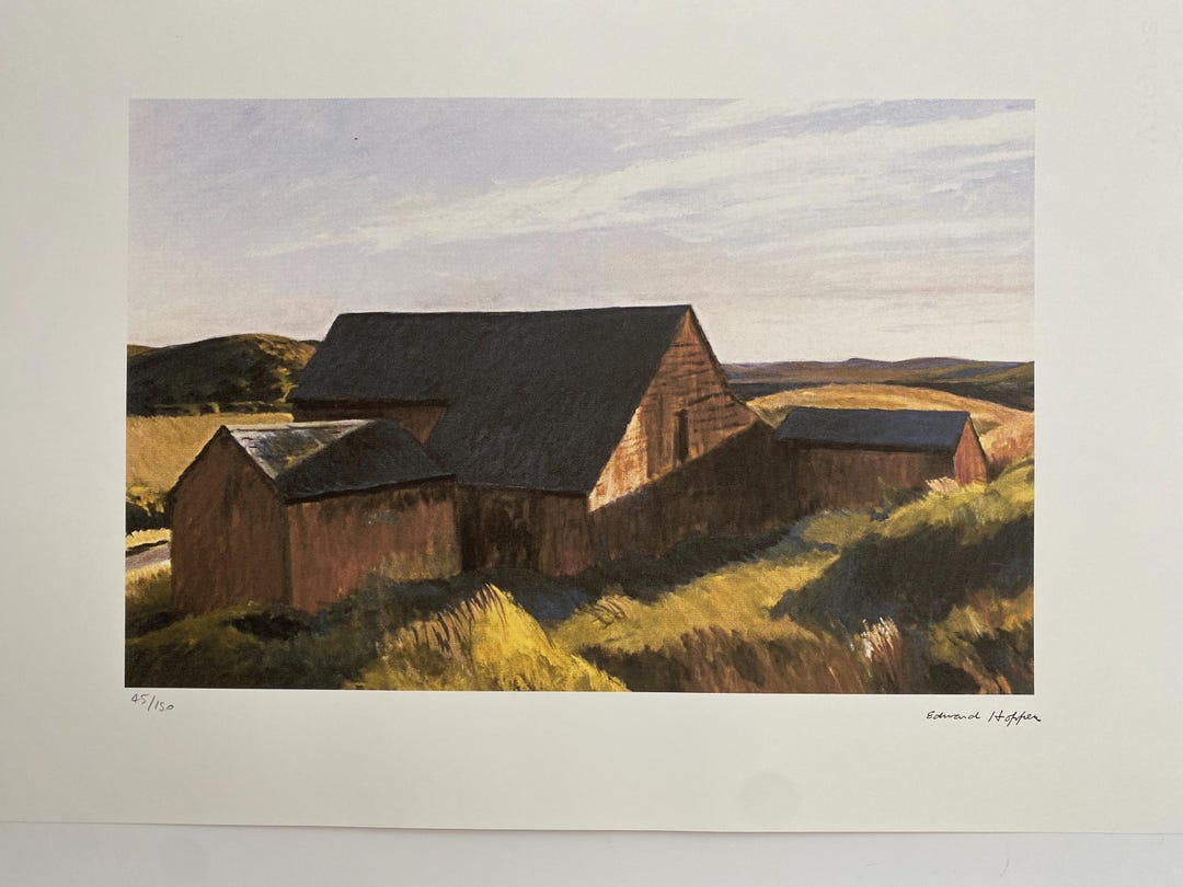 Edward Hopper Lithograph: Cobb's Barns, South Truro, Signed, Limited ...