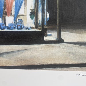 Edward Hopper "drug Store,1927 " Lithograph, Certificate, Signed, Top ...