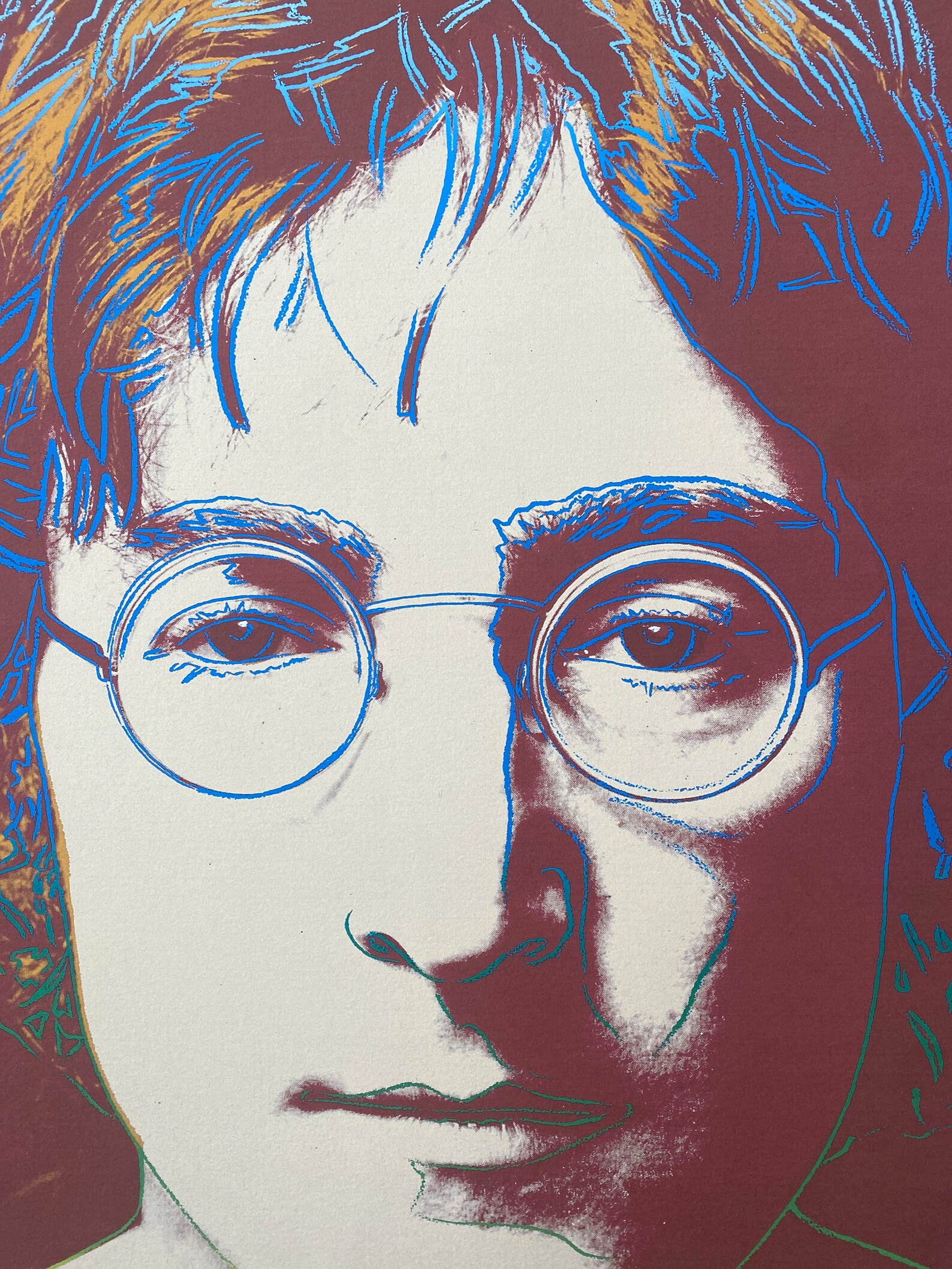 Andy Warhol John Lennon Lithograph: CMOA Pop Art Print, Signed ...