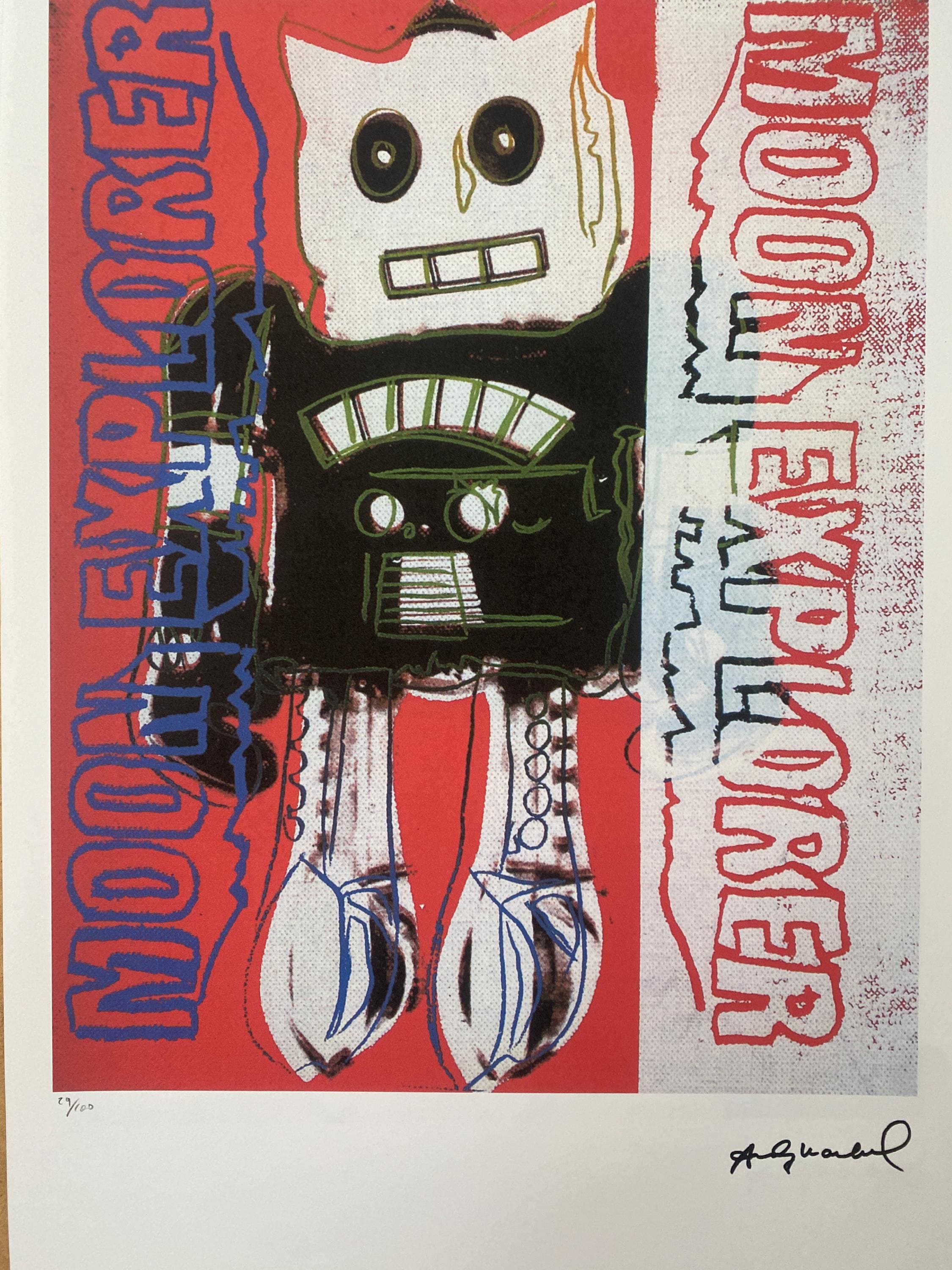 Andy Warhol "moon Explorer Robot " Lithograph, Certificate, Signed, Top! Wall Art, Pop Art After ...