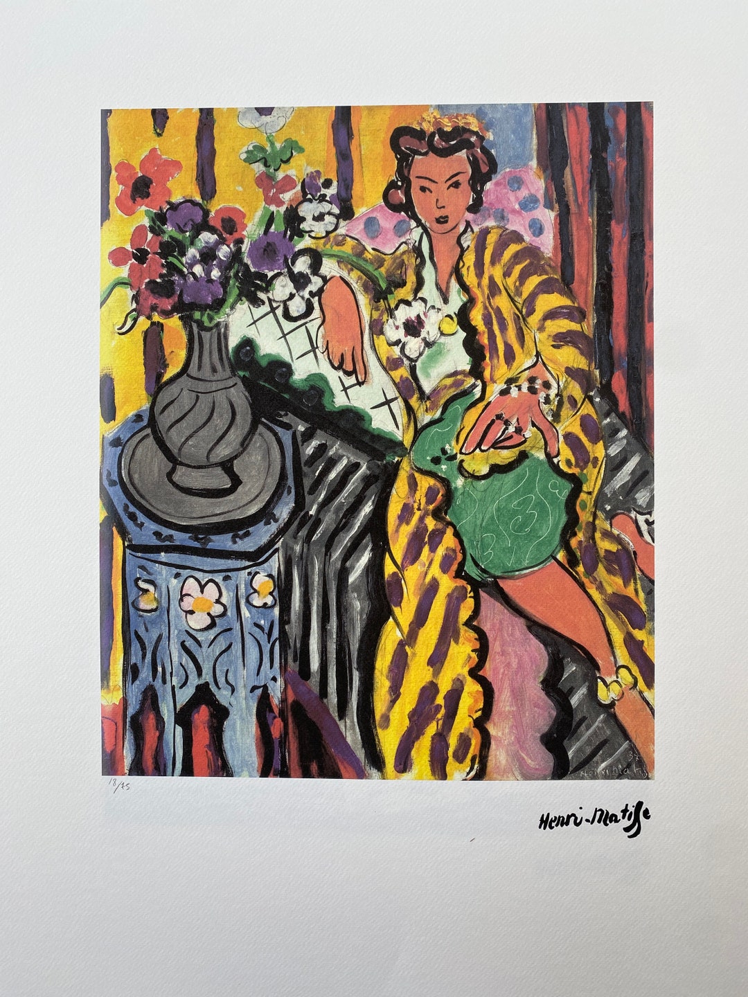 Henri Matisse Lithograph: Odalisque With Yellow Robe, Signed ...