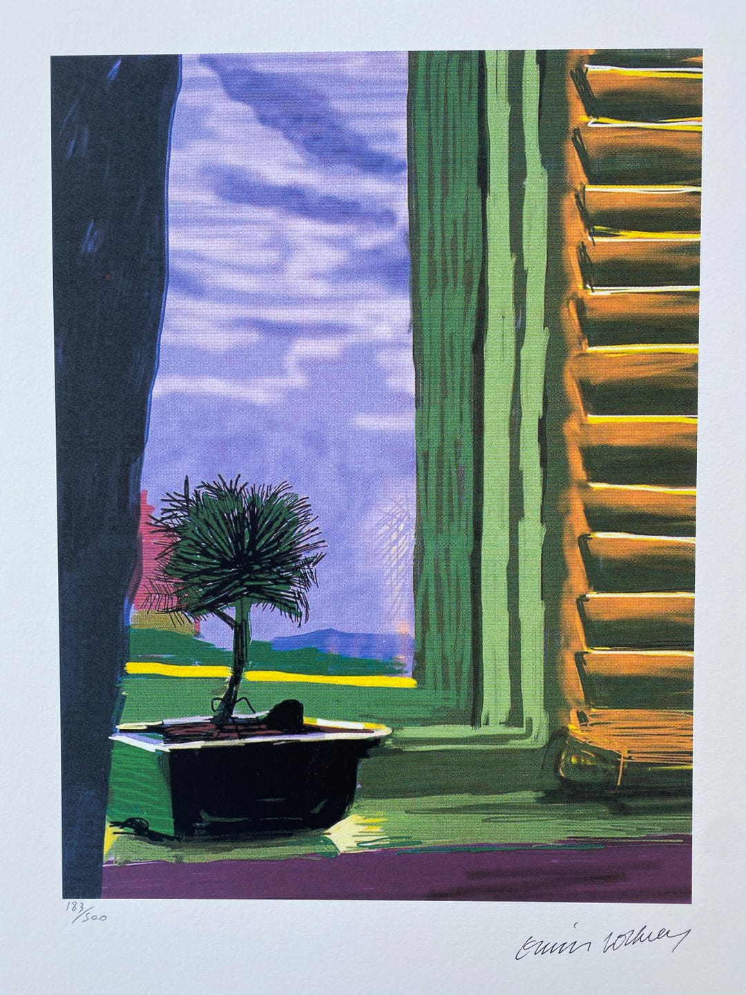 David Hockney "my Window " Lithograph, Certificate, Signed, Top! Wall ...