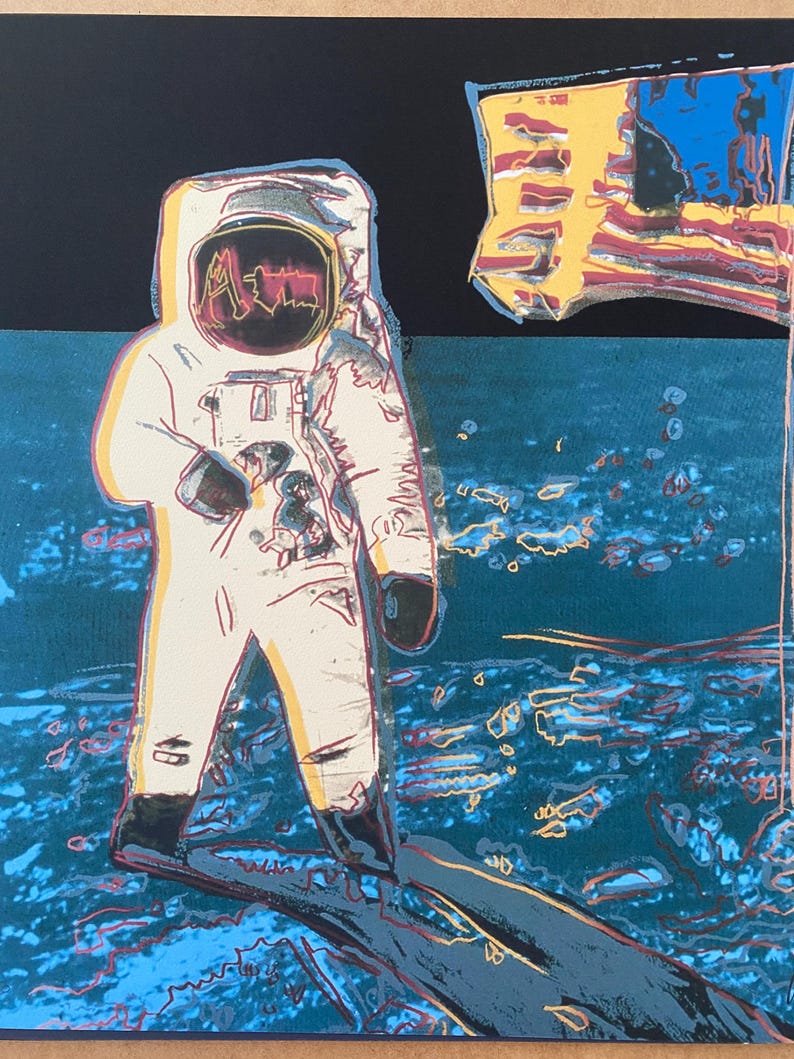 Andy Warhol CMOA "moonwalk " Lithograph, Certificate, Signed, Top! Wall ...