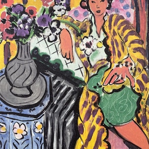 Henri Matisse "odalisque With Yellow Persian Robe and Anemones ...