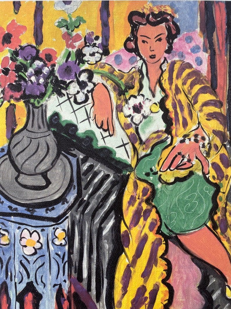 Henri Matisse "odalisque With Yellow Persian Robe and Anemones ...