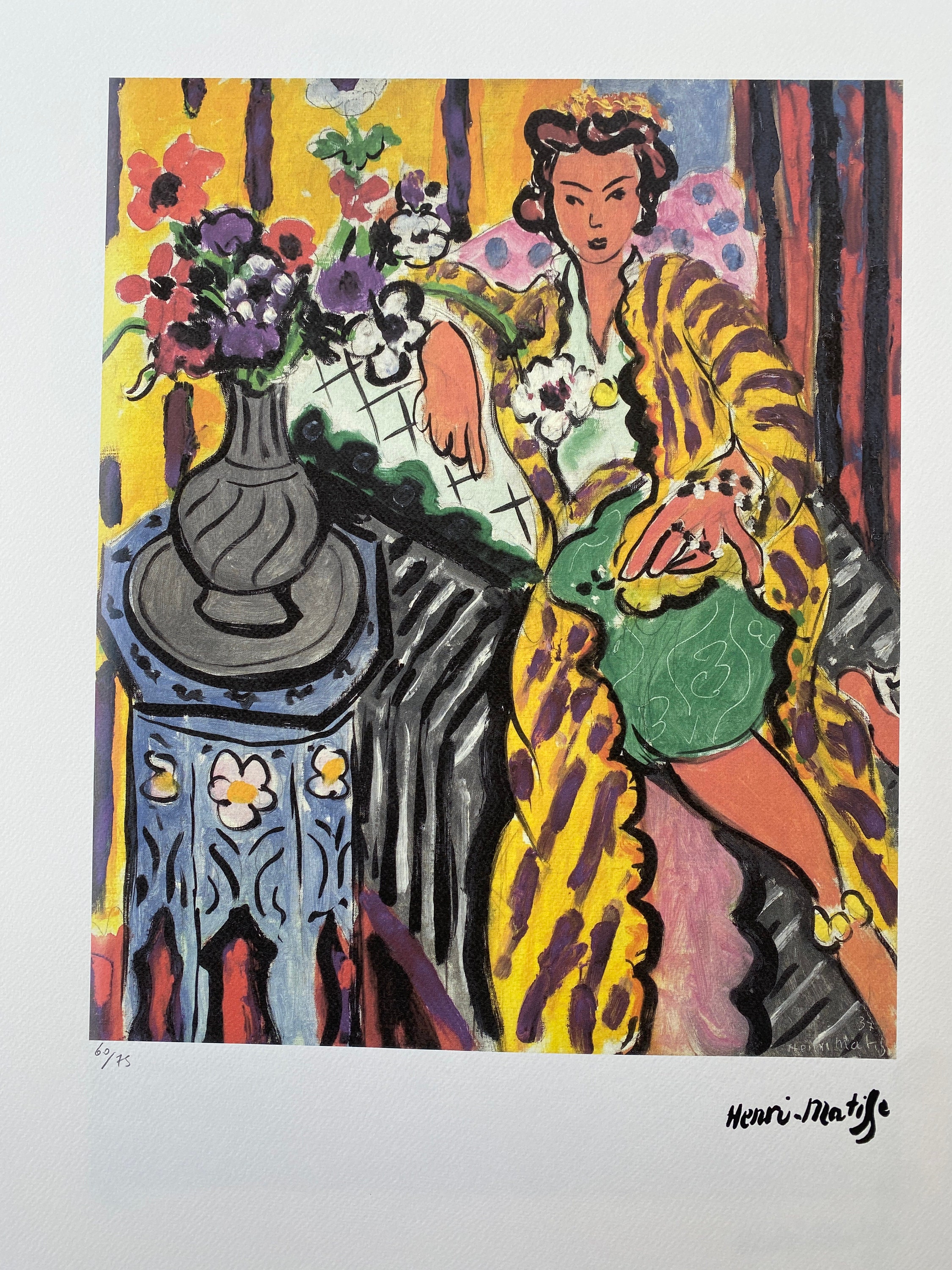 Henri Matisse Lithograph: Odalisque With Yellow Robe, Signed ...