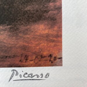 Pablo Picasso "two Bathers,1920 " Lithograph, Certificate, Signed, Top! Wall Art, Pop Art - Etsy