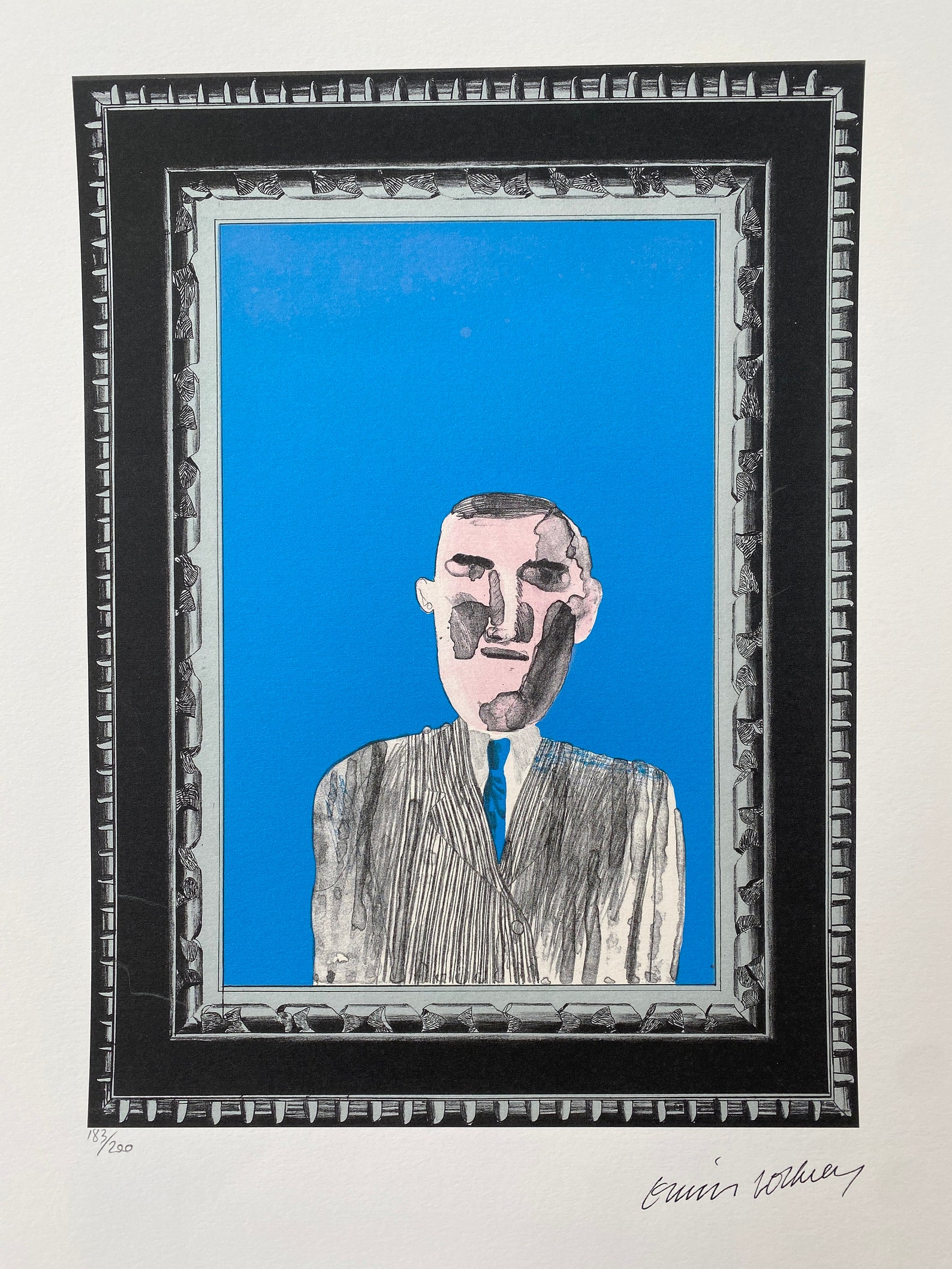 David Hockney "self Portrait " Lithograph, Certificate, Signed, Top ...