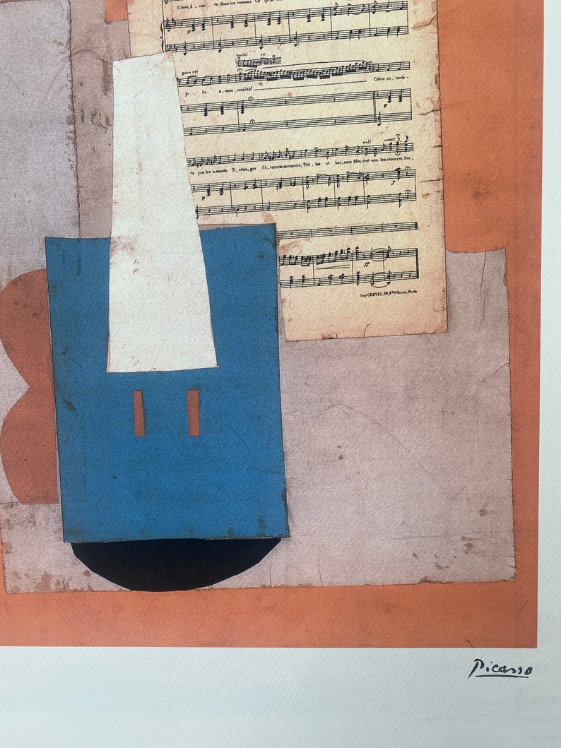 Picasso "violin Y Partitura" Lithograph - Signed Limited Edition - Etsy
