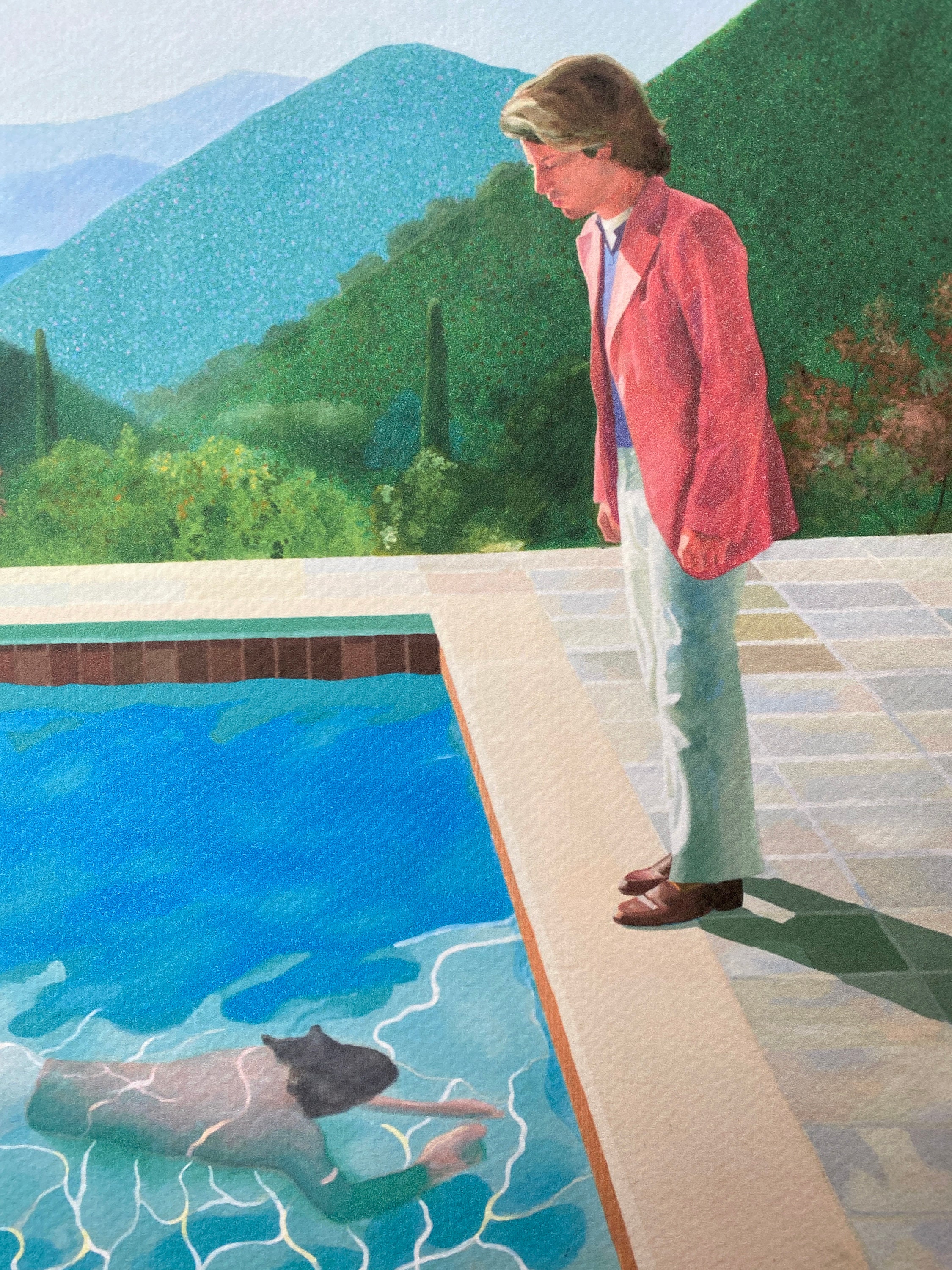 David Hockney "pool With Two Figures " Lithograph, Certificate, Signed ...