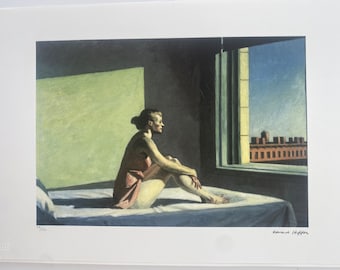 Edward Hopper chair Car,1965 Lithograph, Certificate, Signed, Top Wall ...