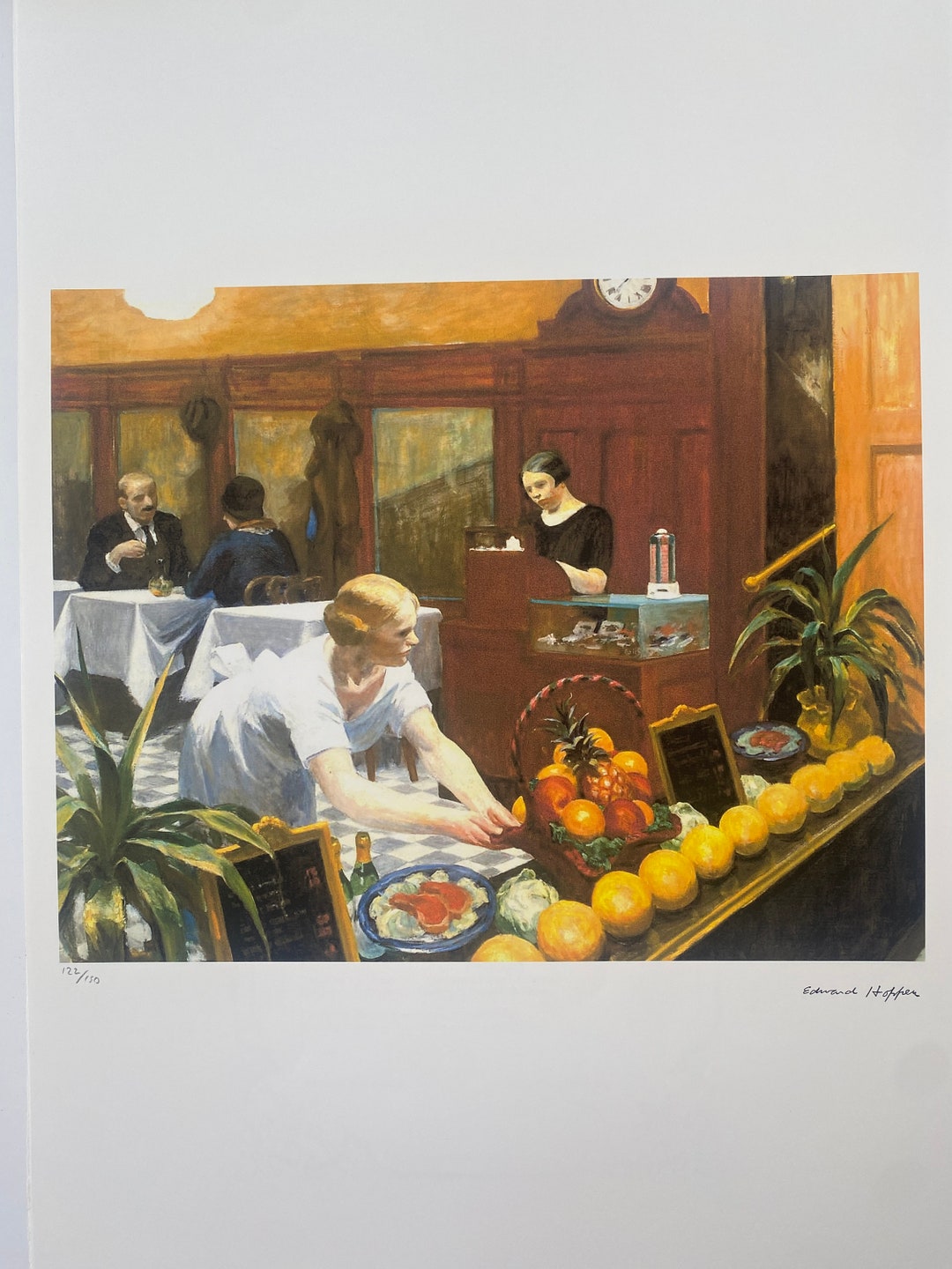Edward Hopper "tables for Ladies" Lithograph - Signed & Certified - Etsy