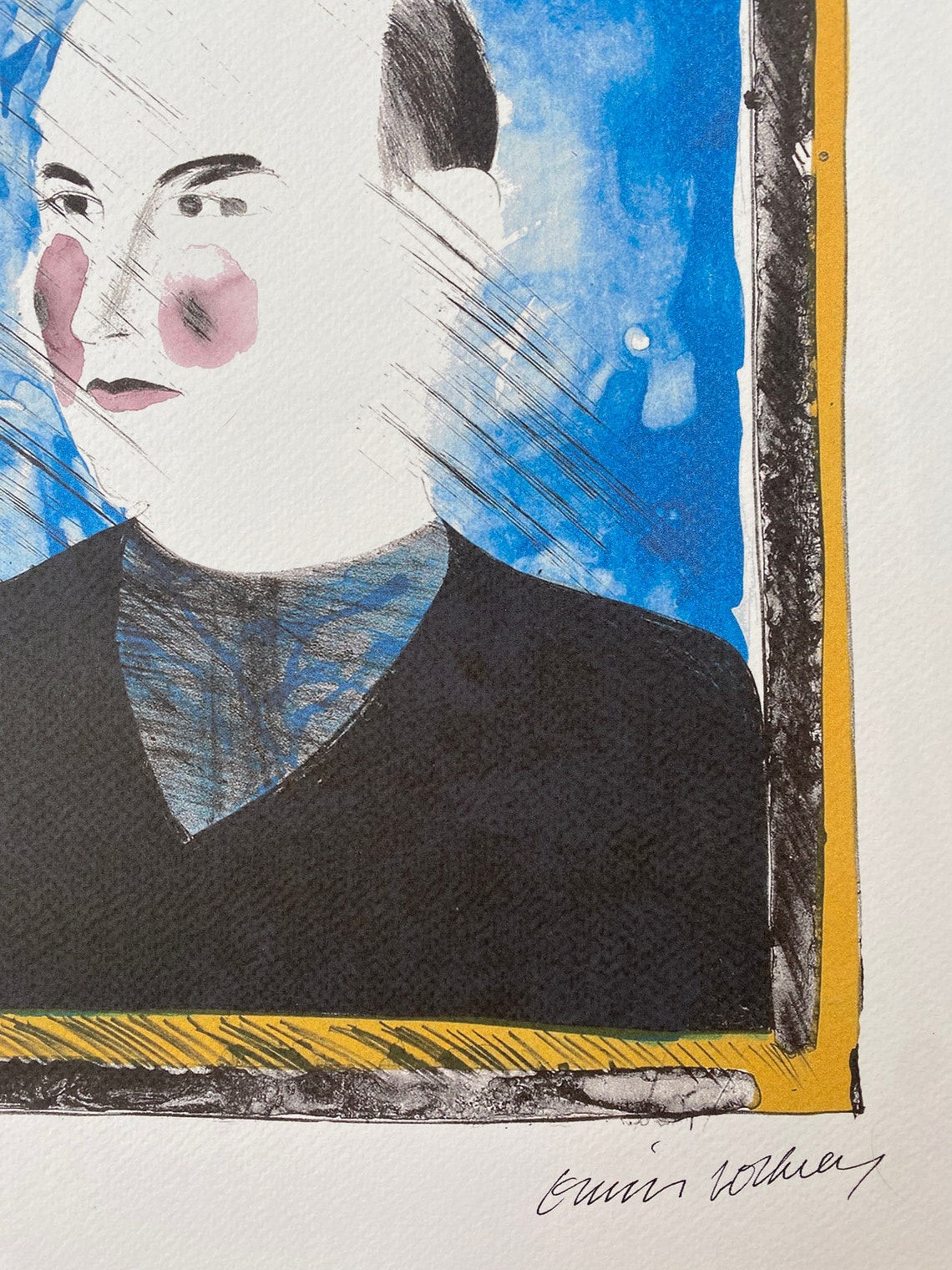 David Hockney "rolf Nelson " Lithograph, Certificate, Signed, Top! Wall ...