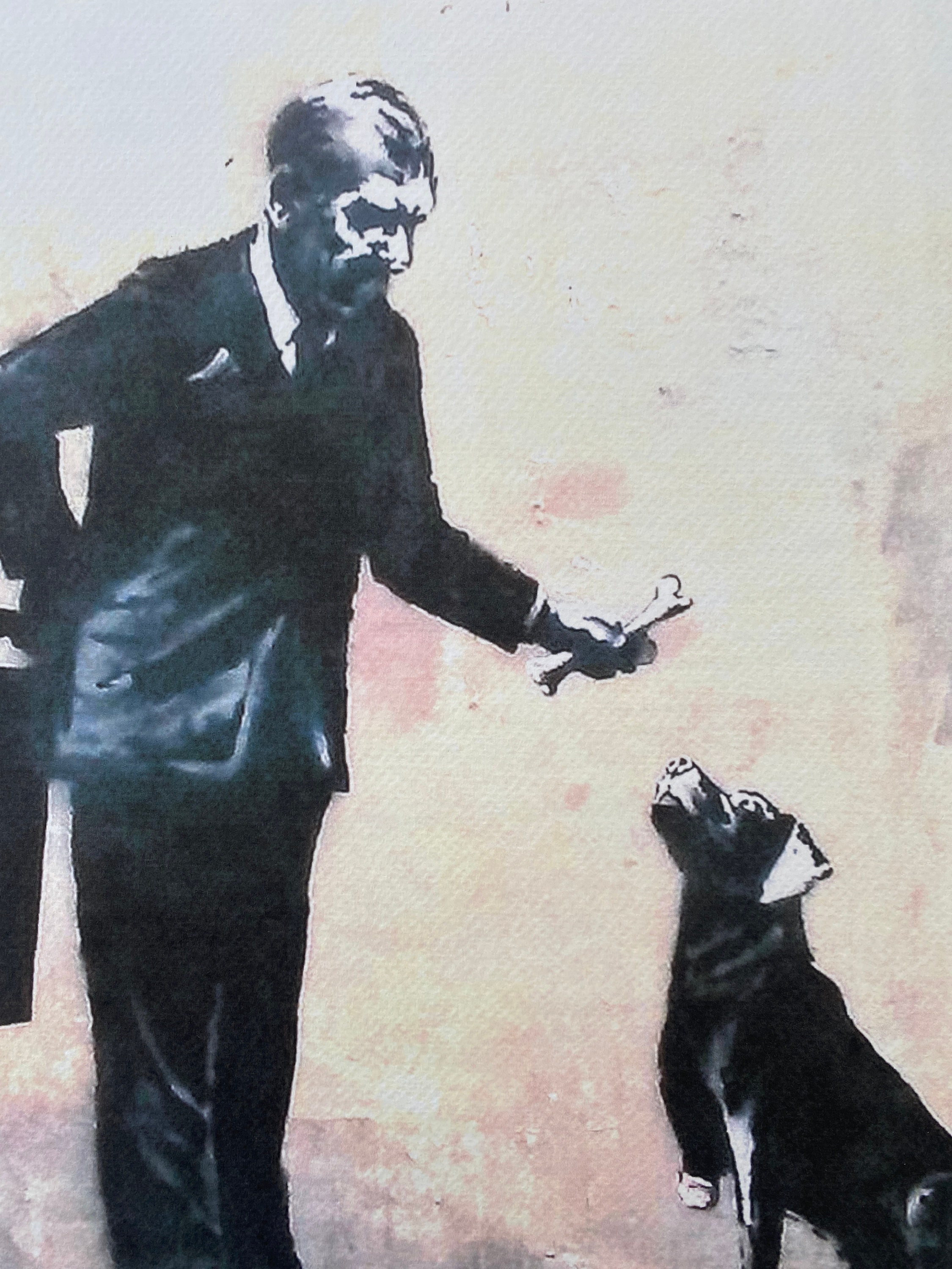 Banksy "the Dog and His Master" Lithograph Print, Signed, Pop Art - Etsy