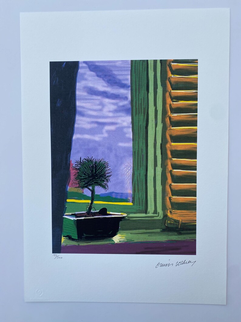David Hockney "my Window " Lithograph, Certificate, Signed, Top! Wall ...