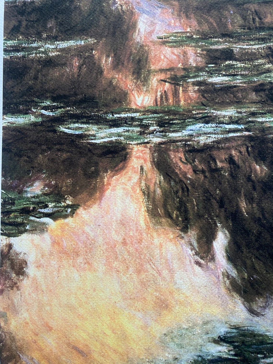 Claude Monet "water Lilies,1907 " Lithograph, Certificate, Signed, Top ...