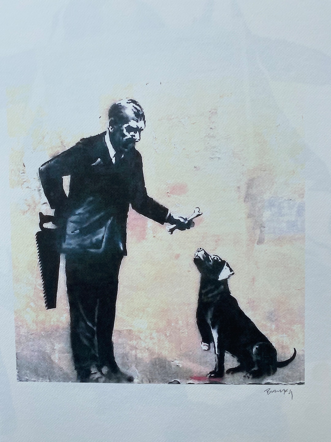Banksy "the Dog and His Master" Lithograph Print, Signed, Pop Art - Etsy