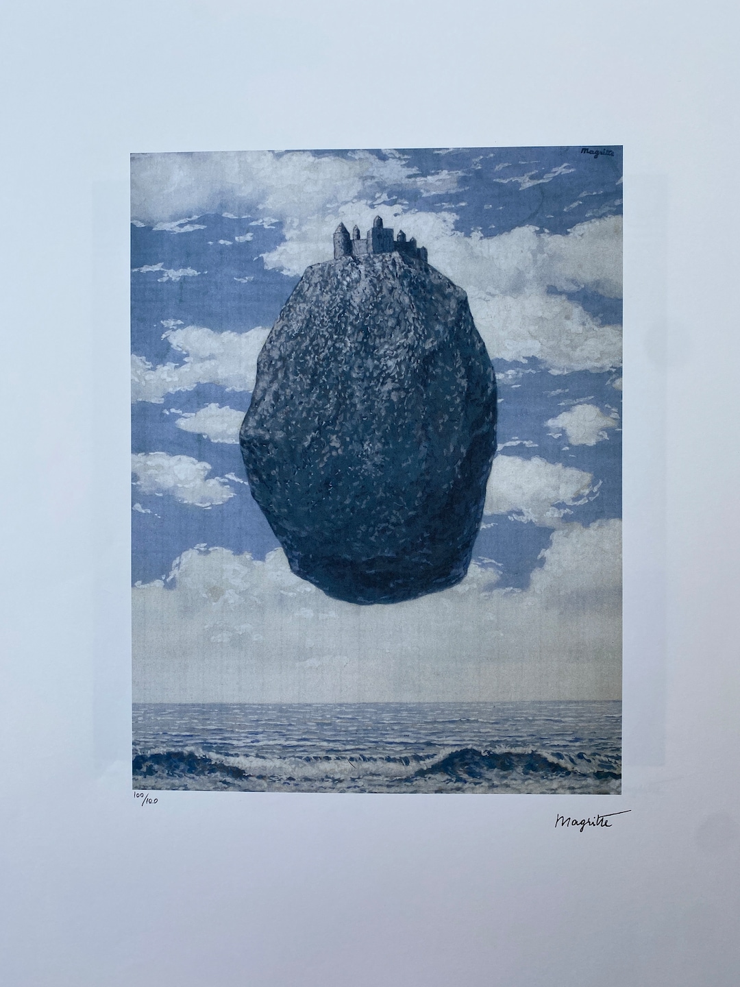 Rene Magritte "the Castle of the Pyrenees,1959 " Lithograph ...