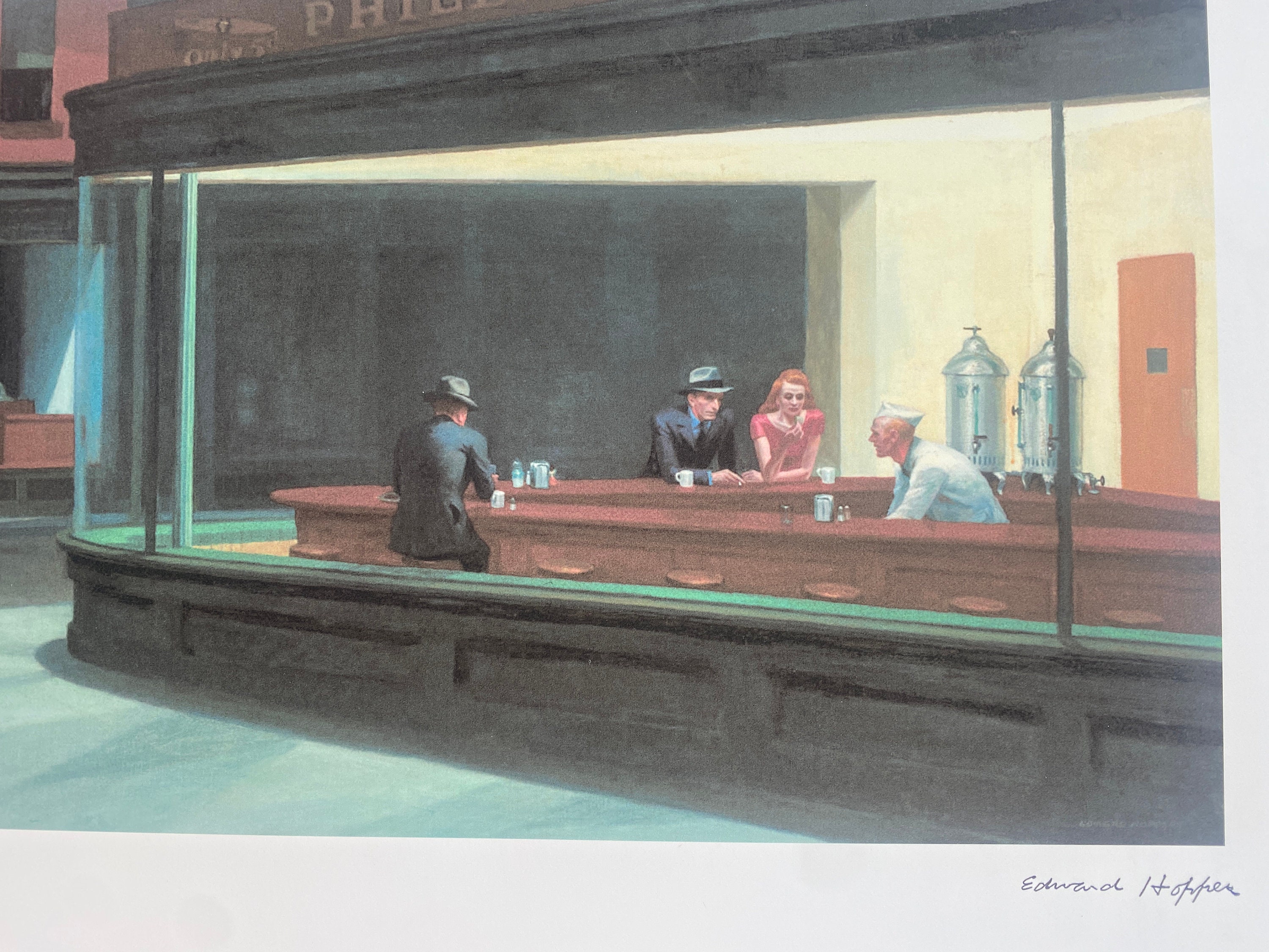 Edward Hopper nighthawks, the Art Institute of Chicago Lithograph ...