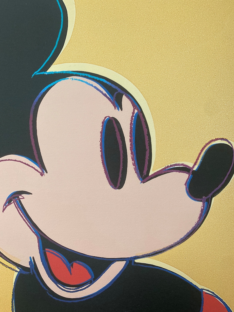 Andy Warhol CMOA " Mickey " Lithograph, Certificate, Signed, Top! Wall ...