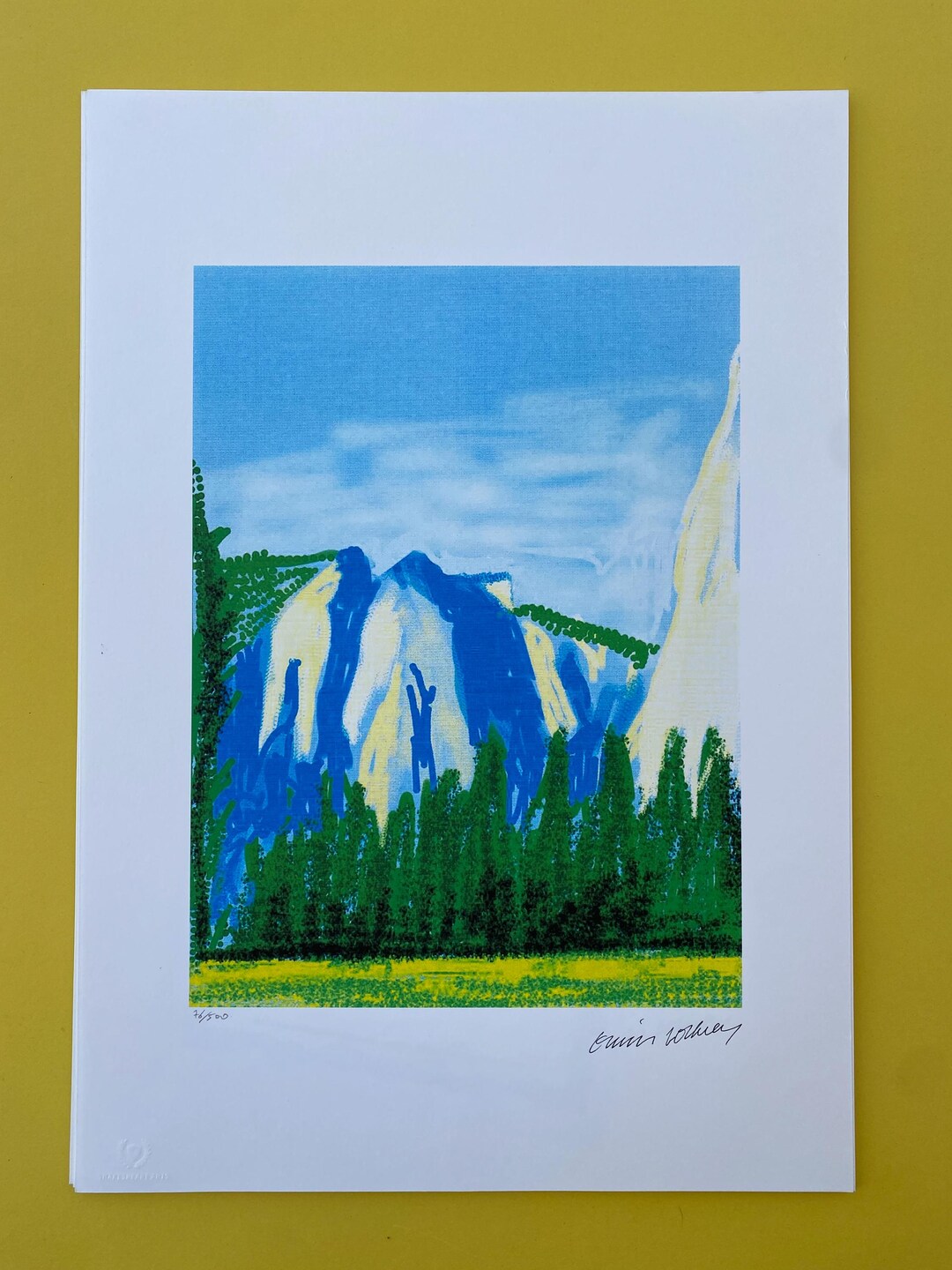 David Hockney Yosemite Lithograph, Signed, With Certificate - Etsy