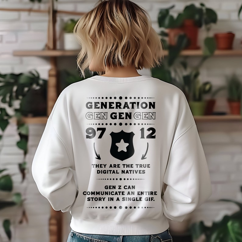 Generation Z T-shirt SVG PNG EPS, Gen Z Svg, Generation Svg, Front ...