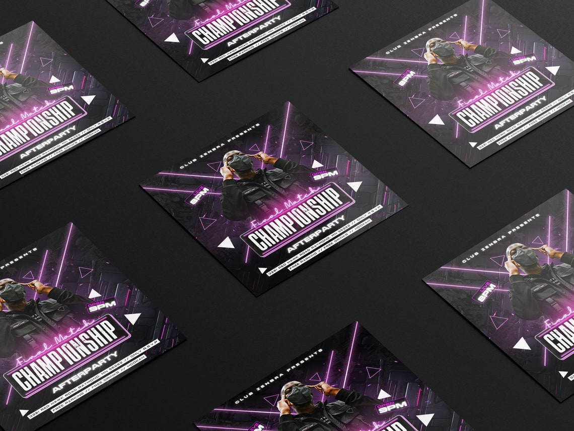 Esports Gaming Party Invitation, Editable Game Day Canva Flyer Template ...