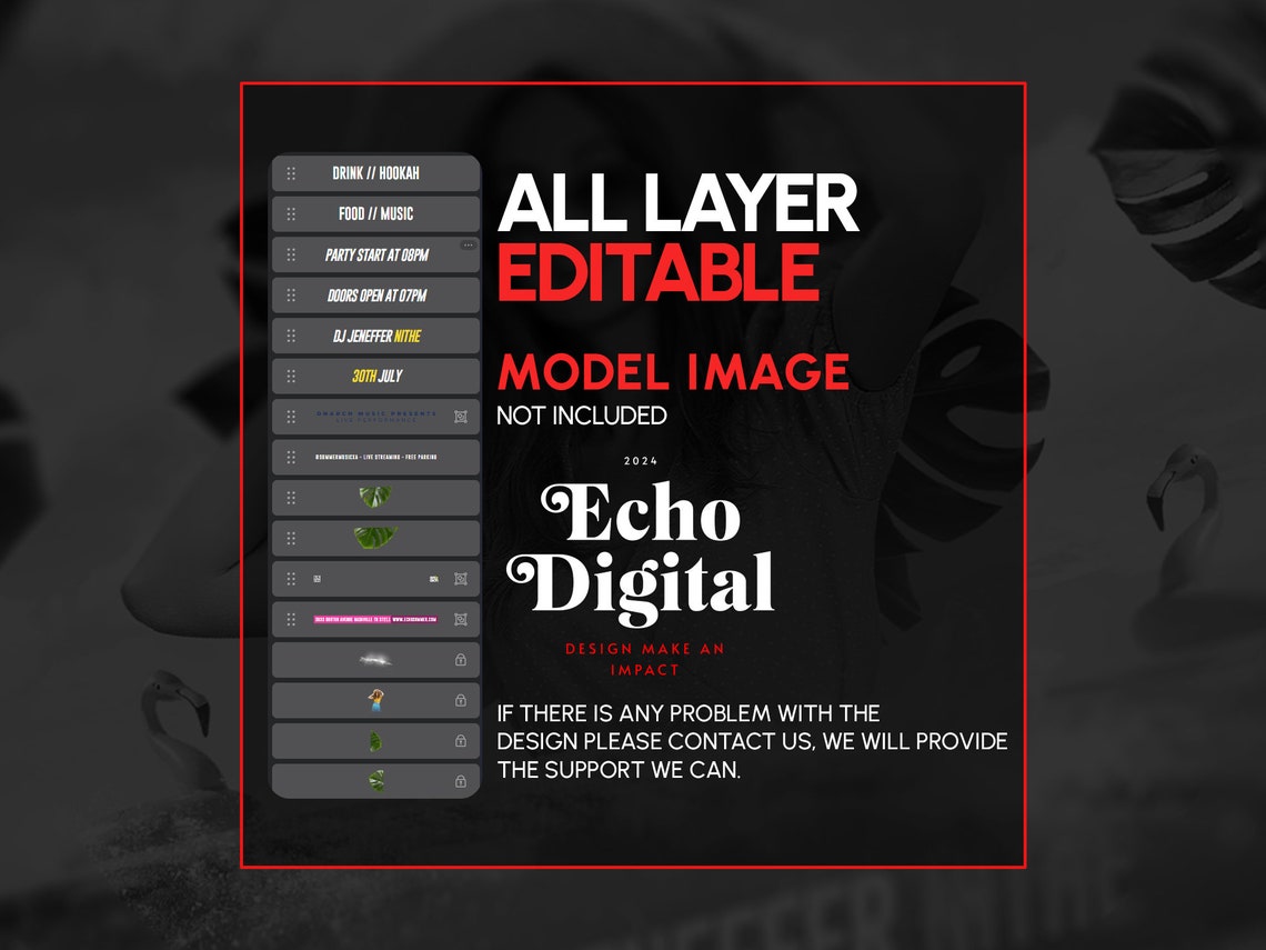 Editable Summer Flyer Template for Canva, DIY Event Flyer, Summer Party ...