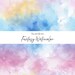 Fantasy Watercolor Background Digital Paper Seamless, Gradient, Pastel ...