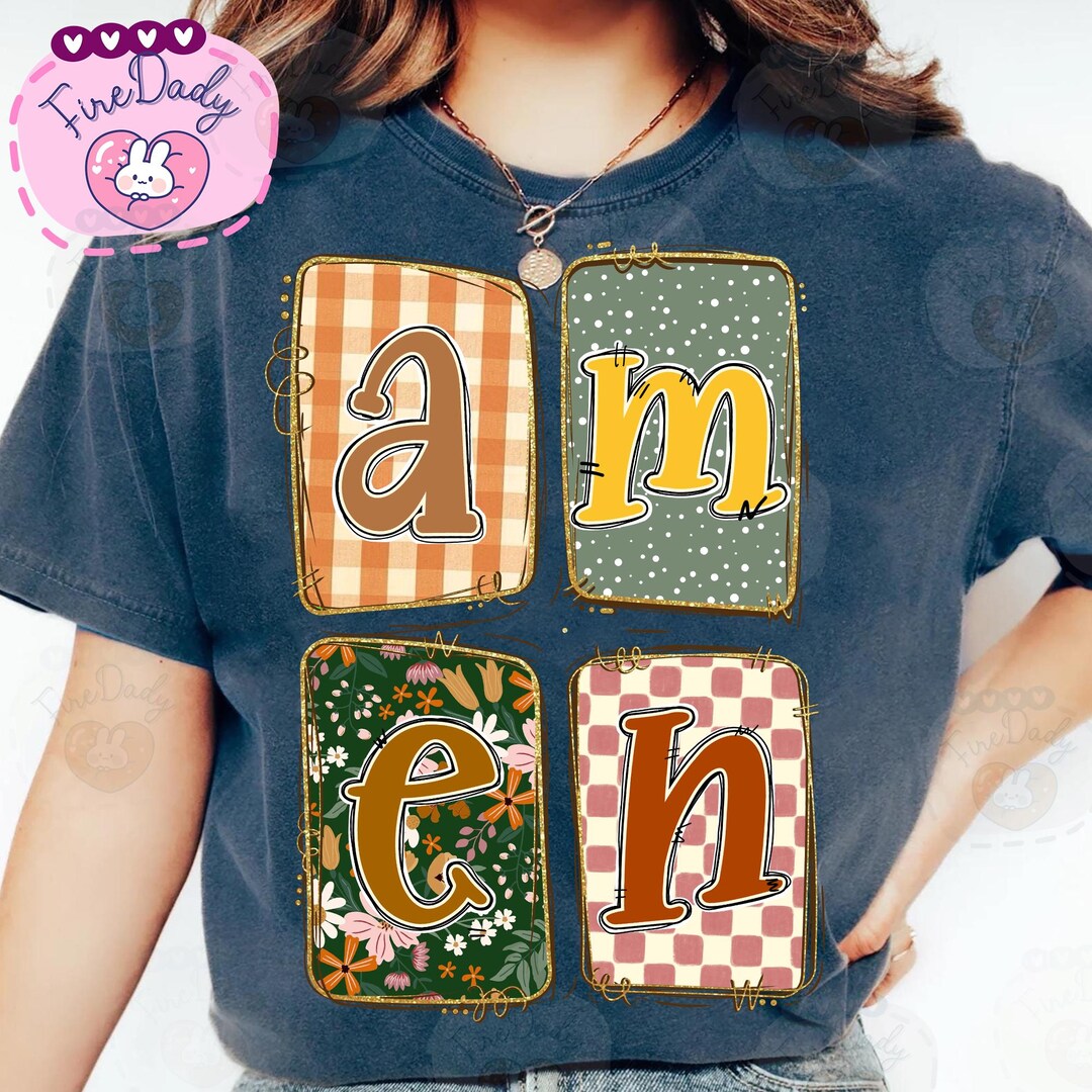 Vintage Amen Thanksgiving Png, Amen Fall PNG, Fall Jesus Png, Pumpkin ...