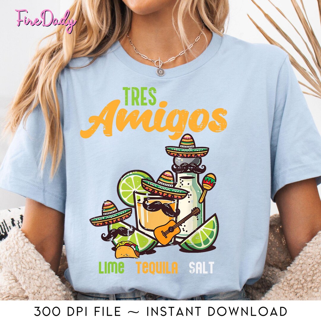Mexican Three Amigos Lime Salt Png, Funny Cinco De Mayo Png, Funny Drinking Png, Lime Salt ...