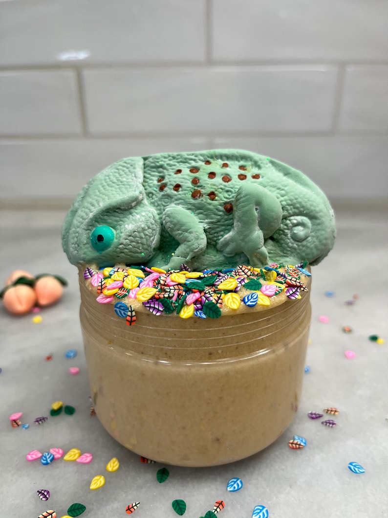 Korean Glue DIY Snow Fizz Chameleon Slime - Etsy