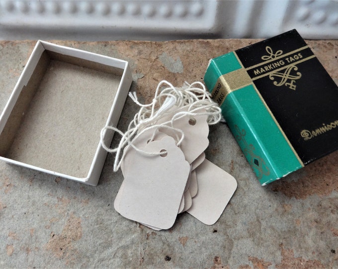 Rare Vintage Dennison Marking Tags in Sliding Box - Etsy