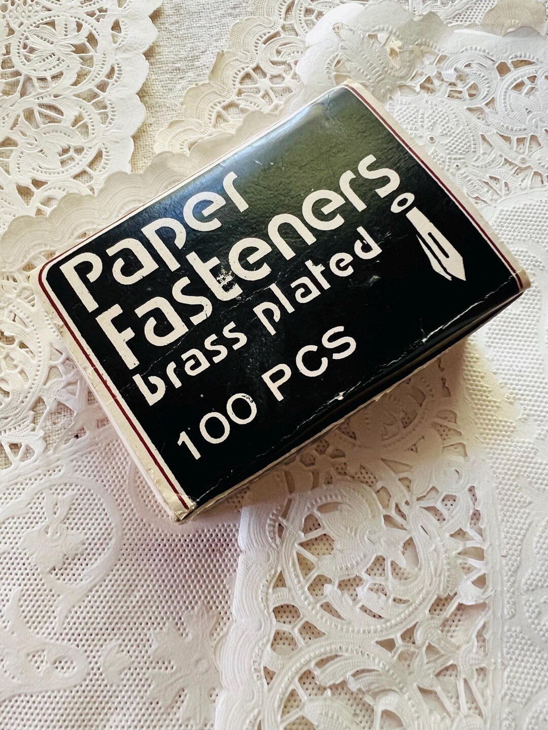 Vintage Paper Fasteners Brass Plated, Large 1 1/2" Long, Junk Journals ...