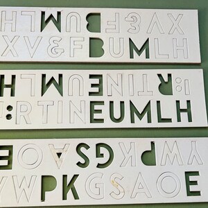 Vintage Lettering Kit Pre-cut Alphabet Duro Art Supply Sign Poster ...