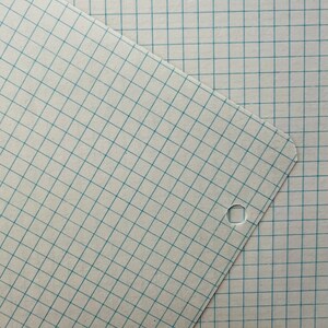 10 PCS Graph Grid Paper, Rounded Corners, 3 Hole, Journaling, Collage ...